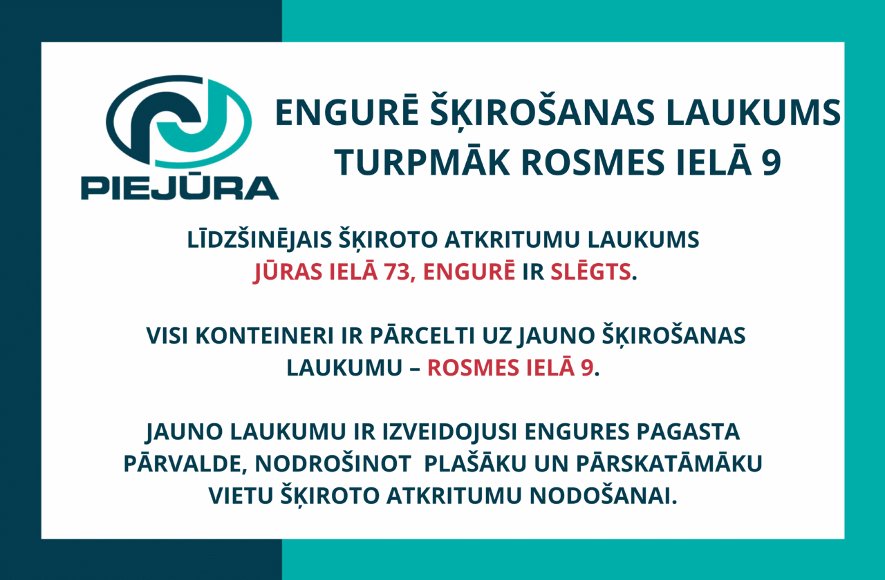 Šķirošanas laukums Engurē | Piejuraatkritumi.lv